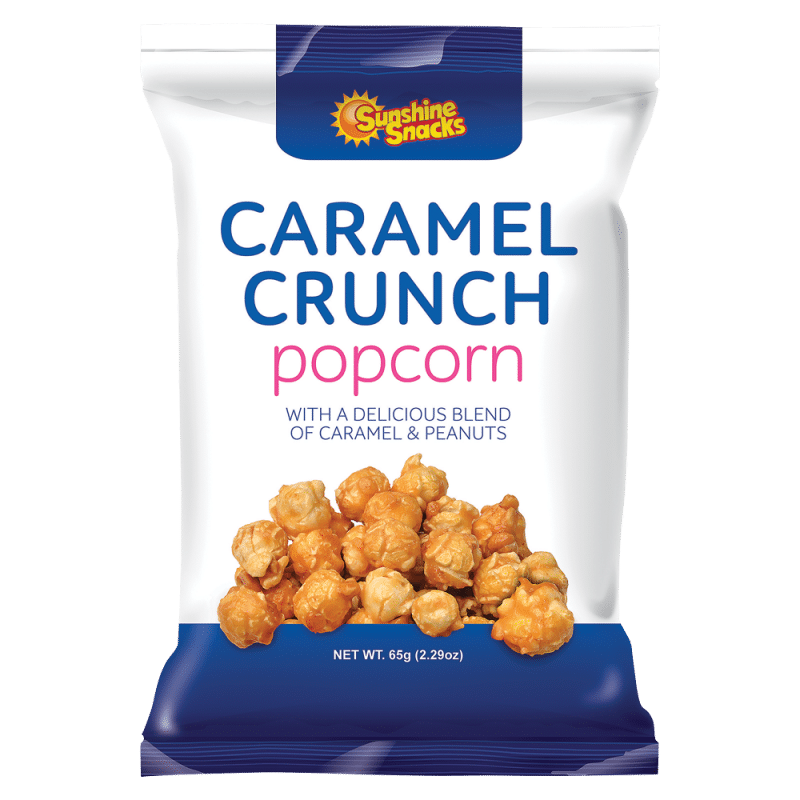 SUNSHINE SNACKS – CARAMEL CRUNCH POPCORN 65G – Carib Import & Export Inc.