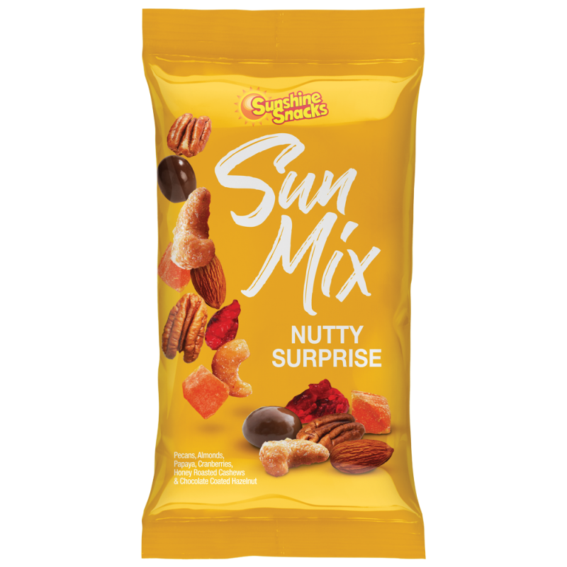 SUNSHINE SNACKS SUN MIX NUTTY SURPRISE 55G – Carib Import & Export Inc.